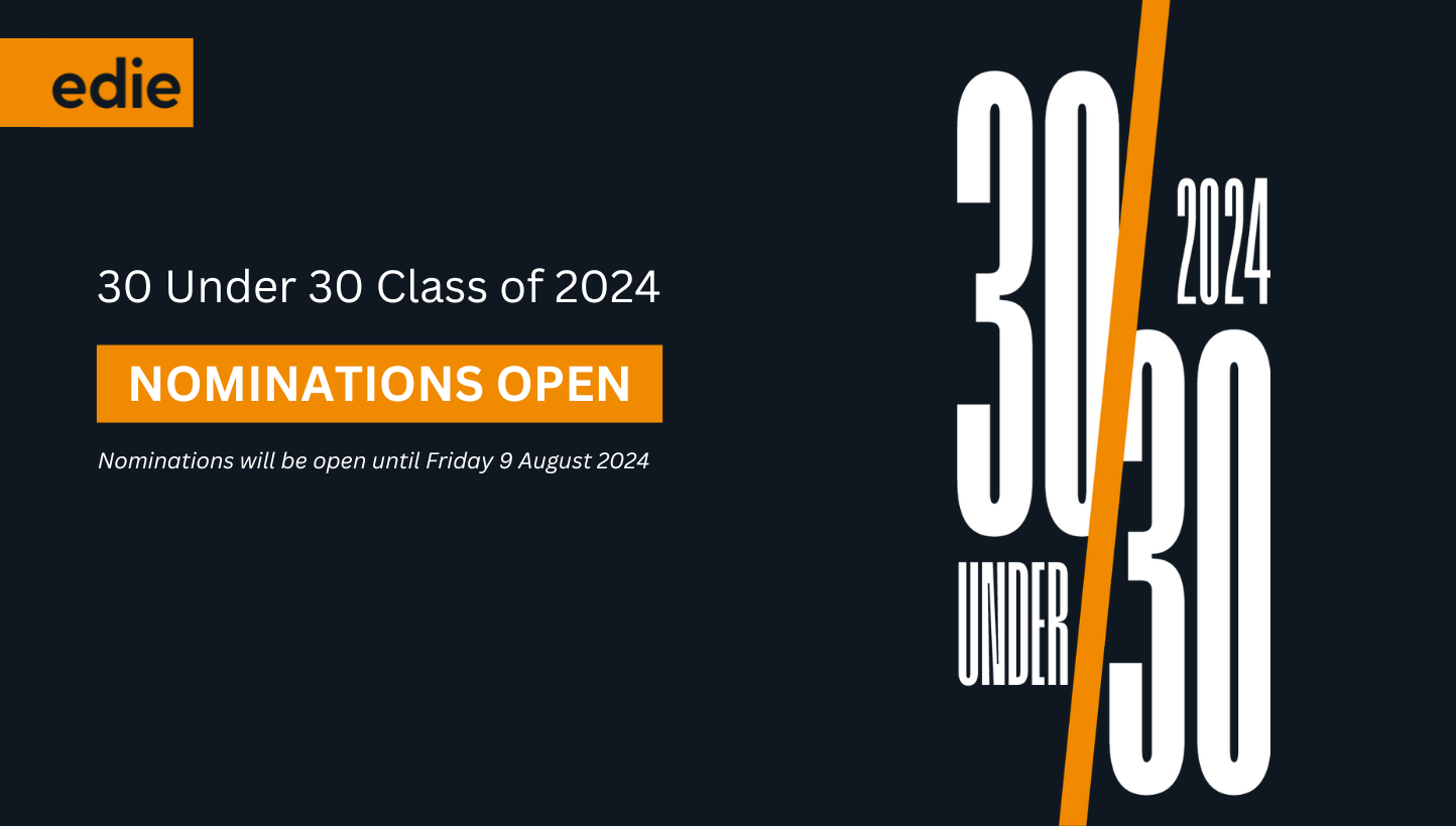 Two weeks left to apply for edie’s 30 Under 30 Class of 2024 - edie