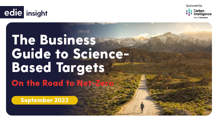 The Business Guide to Science-Based Targets On the Road to Net-Zero - edie