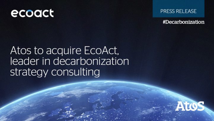 Atos to acquire EcoAct, leader in decarbonization strategy consulting ...
