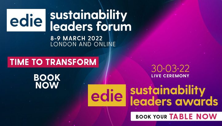 edie's Sustainability Leaders Forum and Awards moved to March 2022 - edie