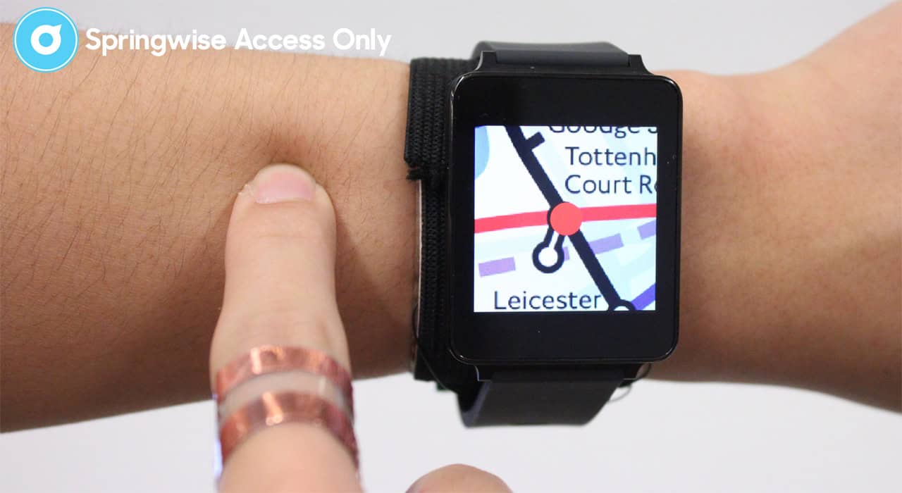Wearable turns skin into interactive touchscreen - Springwise