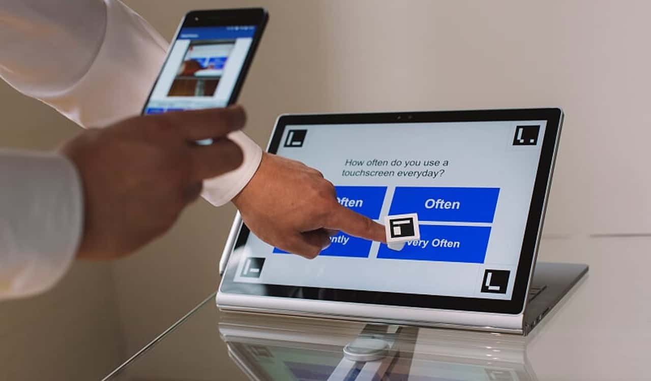 Interactive system helps visually impaired use touchscreens - Springwise