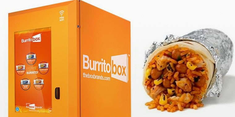 Vending machine promises hot burritos in 60 seconds - Springwise