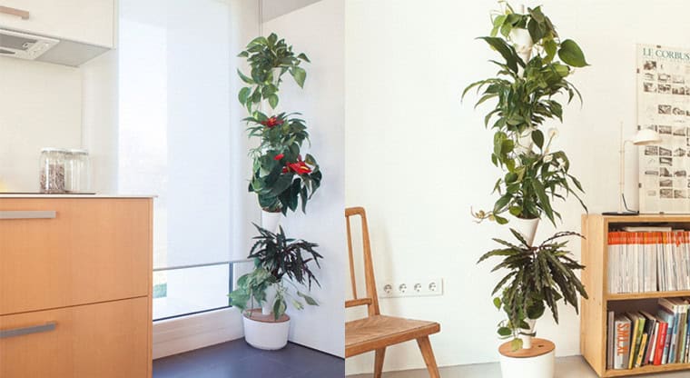 Modular plant pots create vertical gardens in the home - Springwise