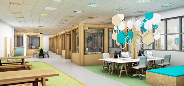 Pop-up office cubicles created from recycled cardboard - Springwise