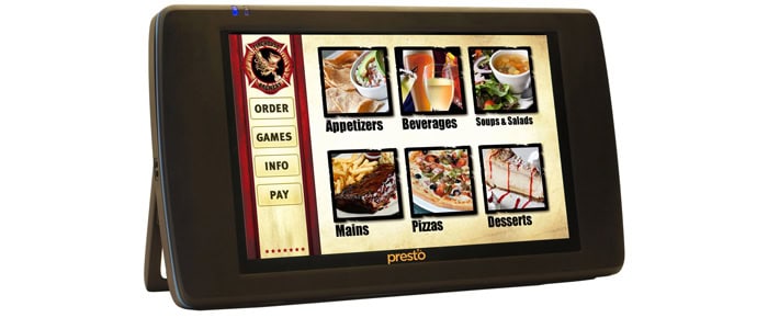 Restaurant tablet lets diners order, pay and play games from their ...