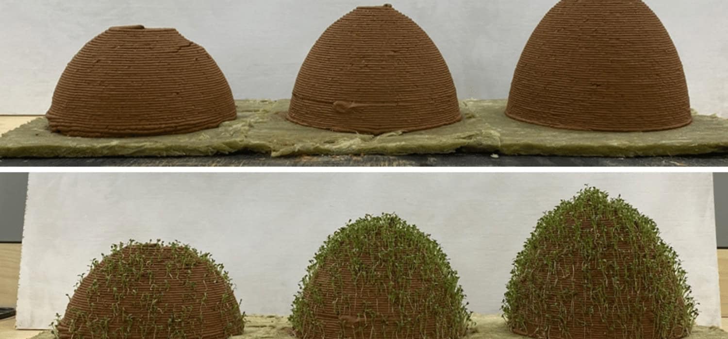 3D printing with soil creates integrated living walls - Springwise