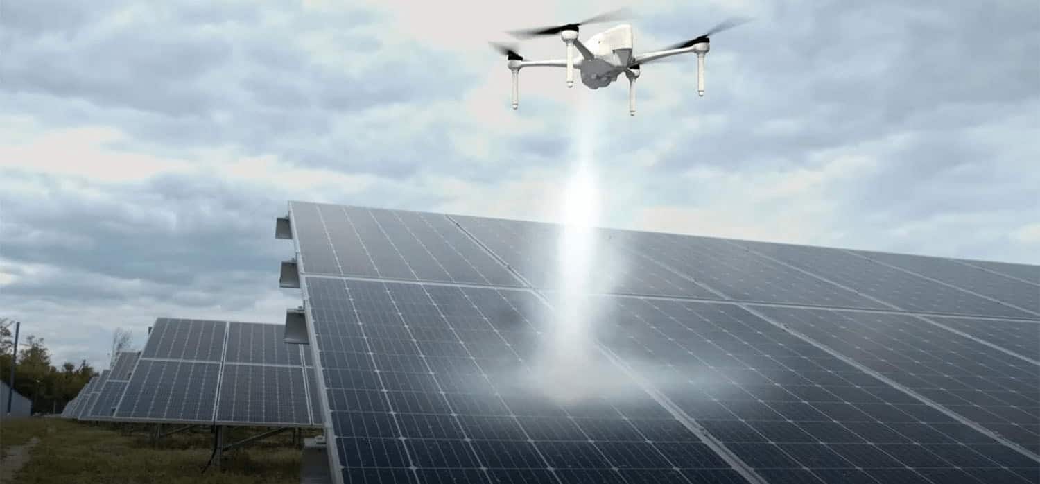 A drone system for cleaning solar panels - Springwise