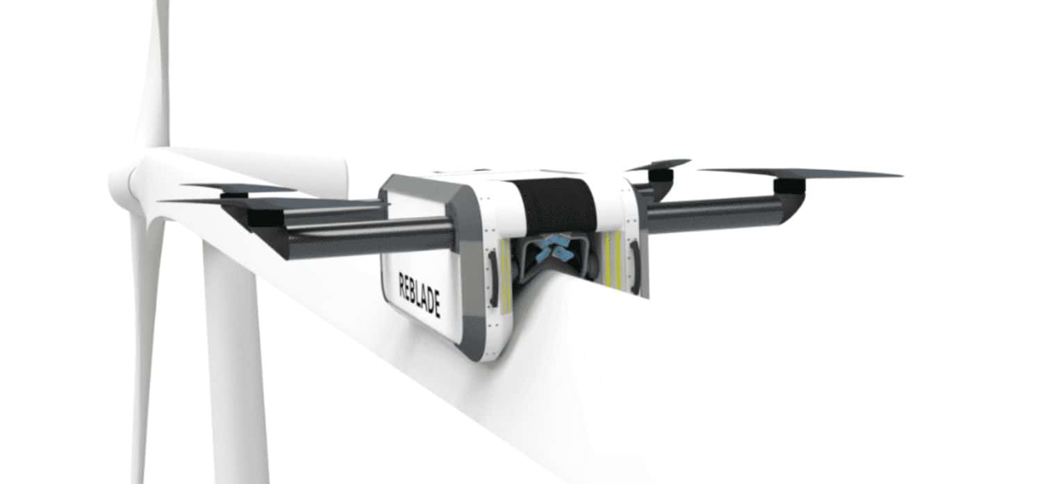 Drone-delivered robots for smart wind turbine repair - Springwise