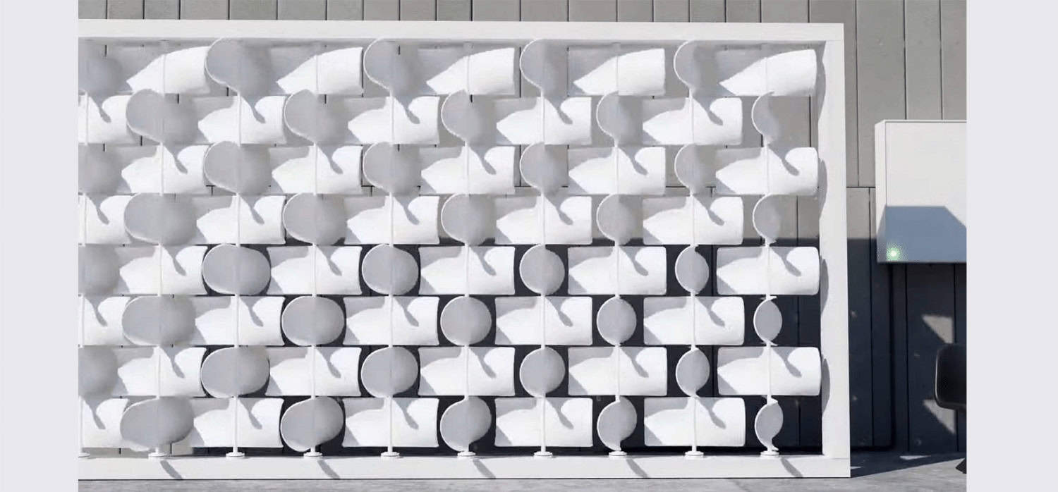 Designer creates bespoke wind turbine wall for home use - Springwise