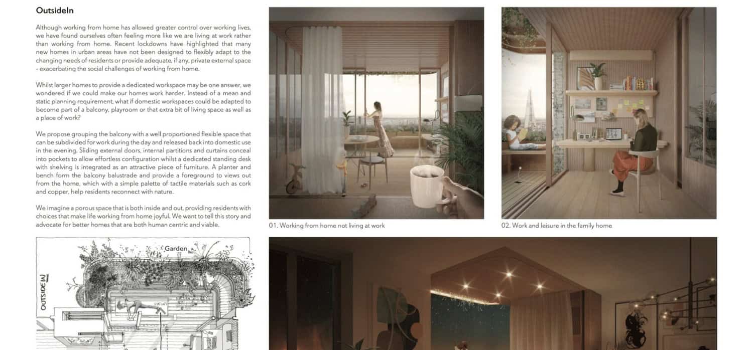 Spatial home layout makes balcony part of living and work space ...