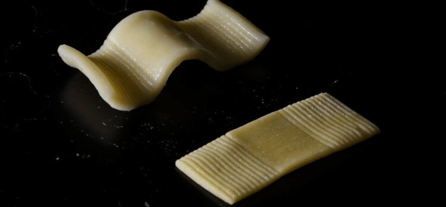 Sustainable, flat-packed pasta changes shape when cooked - Springwise