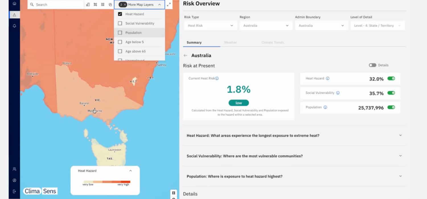 A platform for assessing heat risk in a changing climate - Springwise