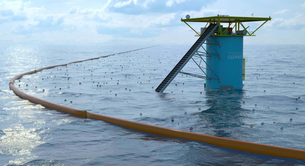 Floating barriers enable ocean to clean itself - Springwise