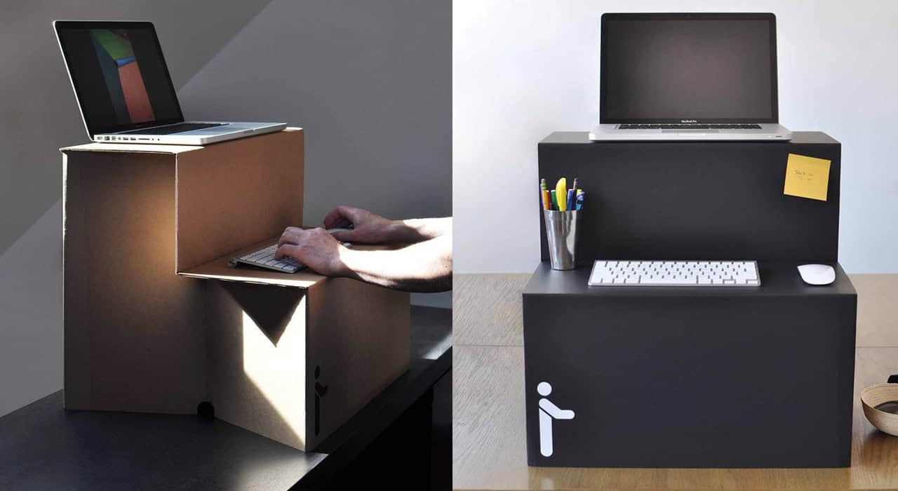 Cardboard standing desk is only USD 25 Springwise