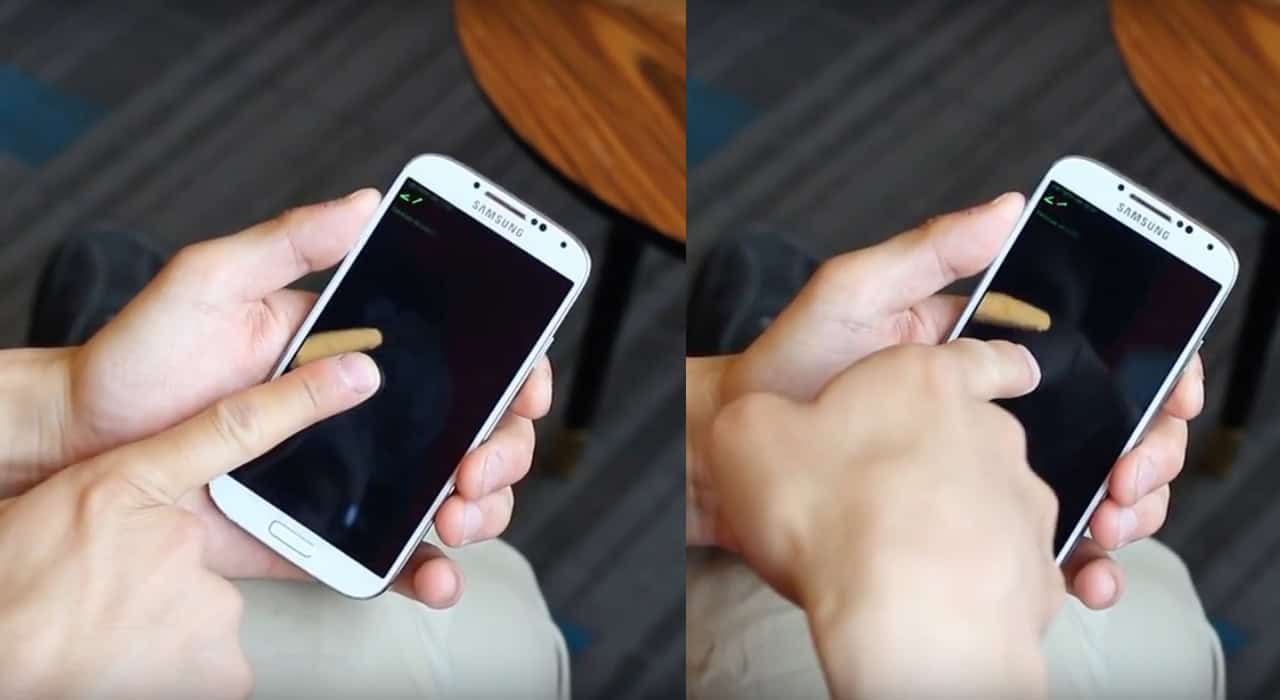 Seamless touchscreen control via finger angling - Springwise