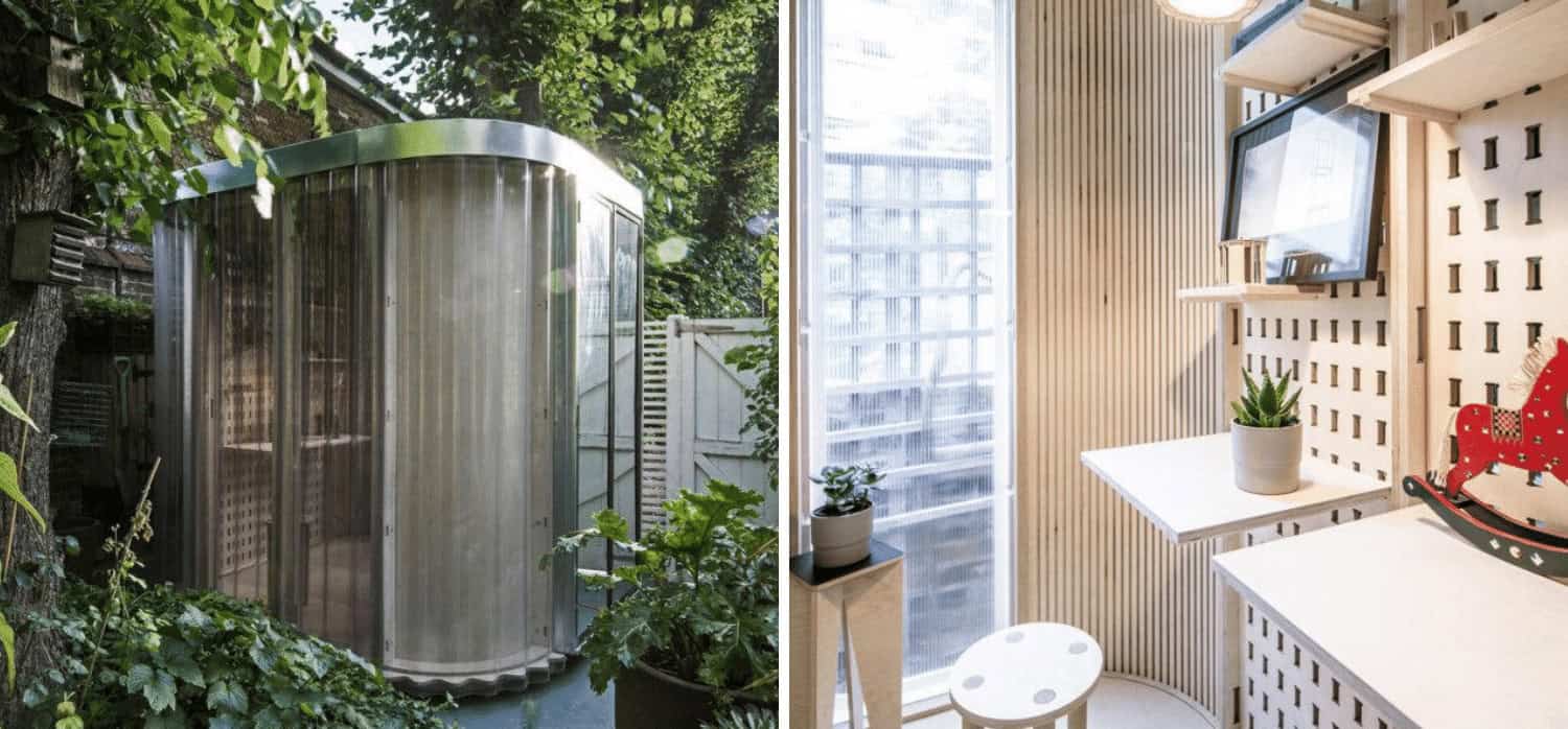 Prefabricated office pod creates home garden workspace - Springwise