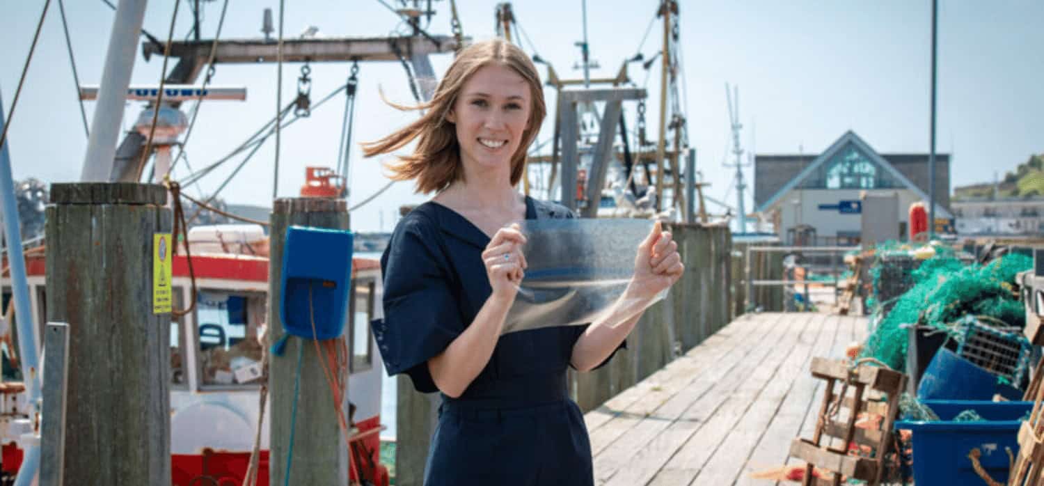 Student creates biodegradable plastic wrap from fish waste - Springwise