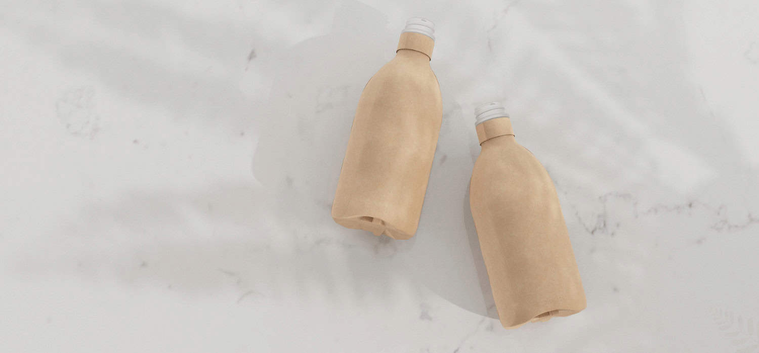 Startup develops paper-plastic combo bottles - Springwise